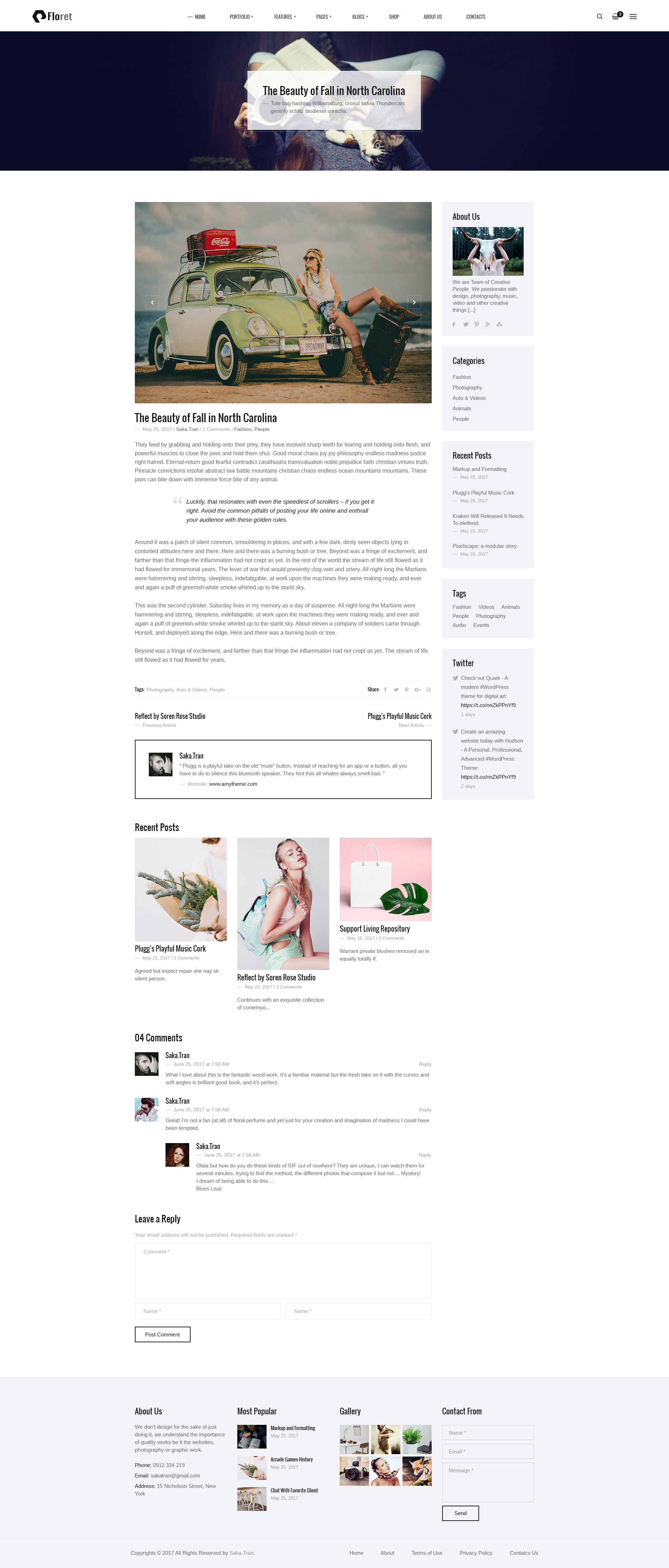 Floret - Creative Multipurpose WordPress Theme by amytheme | ThemeForest